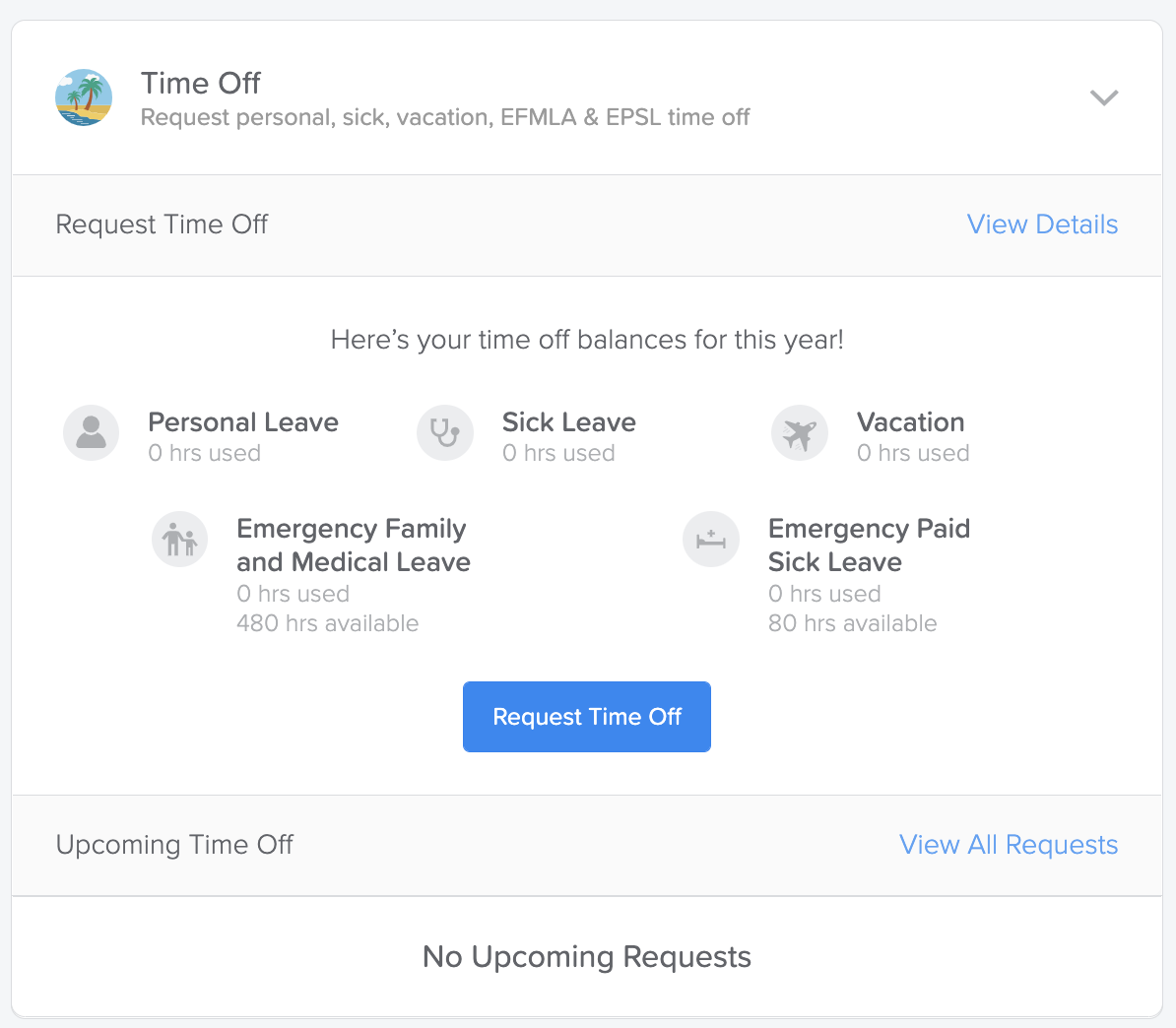 How do I request time off in GoCo?